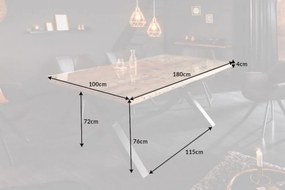 Jídelní stůl IDAIA X Dekorhome 220x100x75 cm