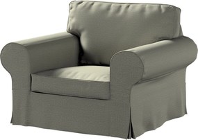 Potah na křeslo IKEA Ektorp barva šedá látka pletený vzor
