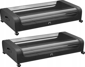 Organizér Pod Postel 78,5X44 CM Pro Uložení Ložního Prádla Se Zámkem, 2 Ks