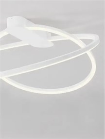 LED stmívatelné bílé designové stropní svítidlo Kiklos