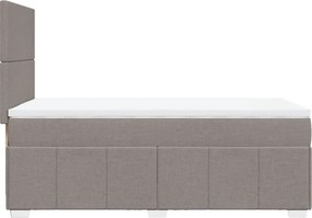 Box spring postel s matrací taupe 100 x 200 cm textil 3293876