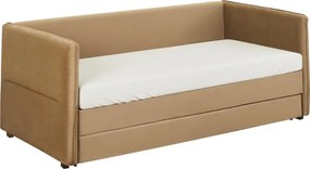 Postel s výsuvnou přistýlkou, hnědá, 90x200, TALNIA Kondela 0000416480