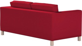 Potah na pohovku IKEA  Karlanda rozkládací, krátký barva červená látka pletený vzor