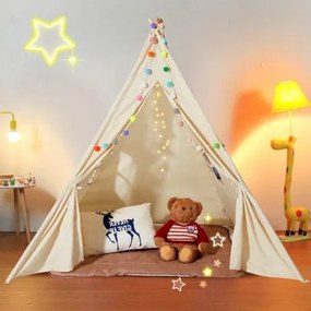 Dětský stan Dětský herní stan Teepee Stan pro 1-5leté batolecí stan s podložkami