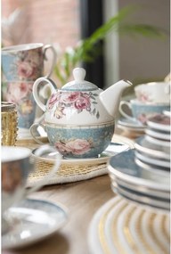 Porcelánový Tea for one Peony Rosé - 16*10*14 cm / 400 ml / 250 ml