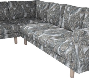 Potah na pohovku IKEA Norsborg rohová 5-místná barva vícebarevná látka pletený vzor, vzorované
