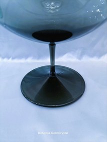 Skleněná váza Aspire koule na noze 27 cm - Vzor 1