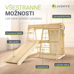 Dětská vnitřní prolézačka, skluzavka, lezecká stěna, mini