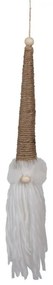 Hnědá závěsná dekorace skřítek Gnome - 6*6*48 cm