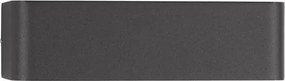 NV 9492590 Venkovní nástěnné svítidlo VIDENO antracitový hliník a čiré sklo LED 10W 3000K 220-240V 270st. IP65 - NOVA LUCE