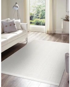 koberec NANO FH93A Jednobarevný, smyčkový, plošně tkaný bílá velikost 160x220 cm | krásné koberce cz