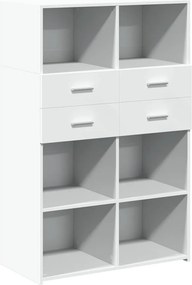 Skříň highboard bílá 80 x 42,5 x 124 cm kompozitní dřevo 3281385