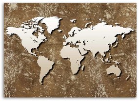 Gario Obraz na plátně Stará retro mapa světa Rozměry: 60 x 40 cm