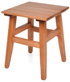 Dřevěná stolička z bukového dřeva s nátěrem zlatý dub - štokrle | BIANO