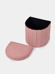Sinsay - Taburet s úložným prostorem - pastelová růžová
