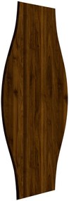 Obkladový MDF dřevěný panel ve tvaru vlny 60x25 Obkladový panel: Barva: Ořech