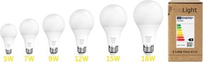 Toolight Toolight, LED žárovka E27, 15W, 1200lm, 4000K neutrální bílá, RSL030, OSW-20015