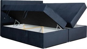 FALCO Postel Hortenzie 180x200 černá s krystaly
