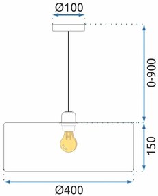 Toolight Závěsné svítidlo APP1016-1CP