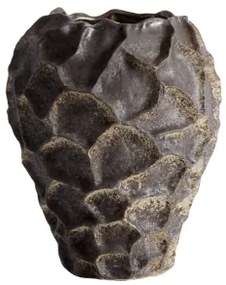 Kameninová váza Soil Chocolate 21,5 cm Muubs