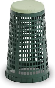 Plastový odpadkový koš na 120 l pytle 1+1 ZDARMA zelený, zelené víko