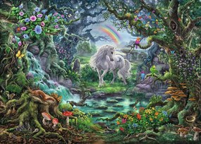 RAVENSBURGER Hra puzzle únikové Jednorožec 759 dílků 70x50cm skládačka 2v1 2415030
