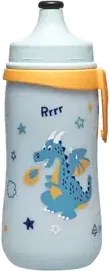 NIP Kids cup láhev s pítkem PP 330ml modrá / od 18 měsíců