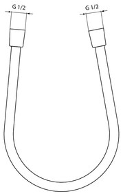 Ideal Standard - sprchová hadice Ideal fl ex, 1750 mm, chrom A4109AA