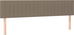 Box spring postel s matrací taupe 200x200 cm textil 3140245
