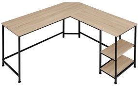 tectake 404232 psací stůl hamilton - industrial světlé dřevo, dub sonoma