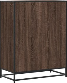 Botník hnědý dub 75 x 38 x 97,5 cm kompozitní dřevo a kov 3300874