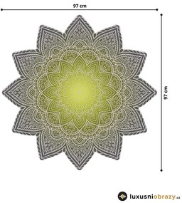 Samolepky na zeď – Mandala zelená