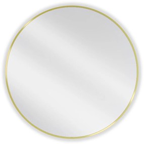 Mexen Loft, kulaté koupelnové zrcadlo 85 cm, barva rámu zlatá lesklá, 9850-085-085-000-50