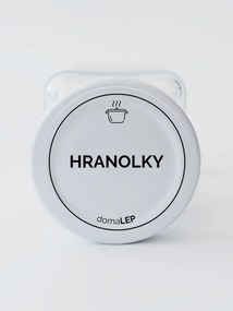 Samolepka na kořenky HRANOLKY průhledná 5 cm tučné písmo