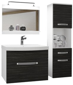 Koupelnový nábytek Belini Premium Full Version královský eben
+ umyvadlo + zrcadlo + LED osvětlení Glamour 40