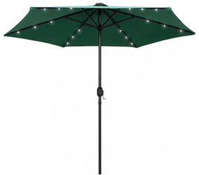 Zahradní slunečník s LED světly Ø 270 cm Dekorhome