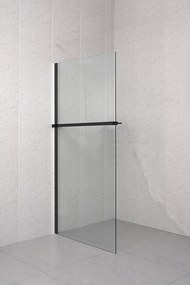 Sapho police na walk-in zástěnu 142 cm černá matná EG1425