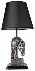 Stolní lampa 1xE27/40W/230V černá/stříbrná
