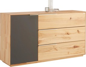 XXXLutz ŠIROKÁ KOMODA, divoký jádrový buk, antracitová, barvy buku, 150/82/42 cm Valnatura - Široké komody - 002054000502