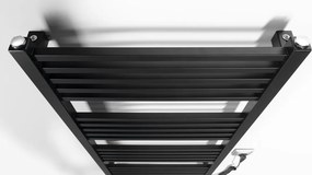 Sapho METRO-E elektrický koupelnový radiátor rovný 500 x 1060 mm 400 W černá mat ME410B