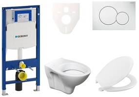 Cenově zvýhodněný závěsný WC set Geberit do lehkých stěn / předstěnová montáž+ WC S-Line S-line Pro 111.300.00.5NR1