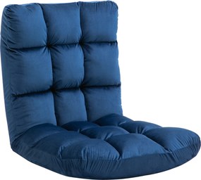 HOMCOM podlahová židle 3 v 1 skládací podlahová židle s opěradlem 13 poloh sedáku kovová pěna 55x71x53,5 cm do obývacího pokoje a na hraní | Aosom.de