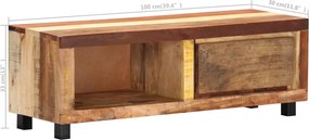 vidaXL TV stolek 100 x 30 x 33 cm masivní recyklované dřevo [247955]