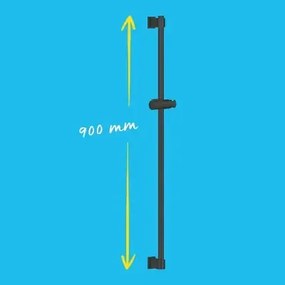 Grohe Vitalio Universal - Sprchová tyč 90 cm matná černá