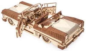 Ugears - 3D dřevěné mechanické puzzle Cabriolet
