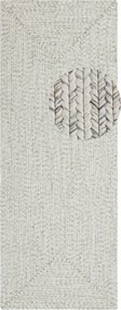 Hanse Home, Kusový koberec Braided 105553 Light Melange – na ven i na doma, 80x150, bílá, chodba / předsíň