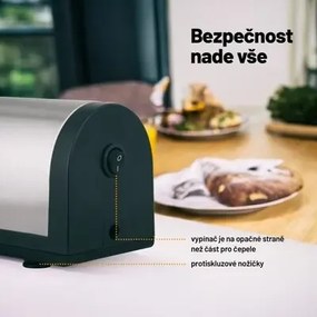 Lauben Knife Sharpener 4700SB stříbrná / Elektrický brousek / 18 W / 2
