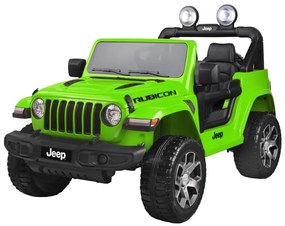 HračkyZaDobréKačky Elektrické autíčko Jeep Wrangler Rubicon zelené
