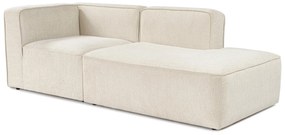 Hanah Home Dvoumístná krémová pohovka MORE M pravá 210 cm