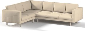 Potah na pohovku IKEA Norsborg rohová 5-místná barva béžová látka pletený vzor
